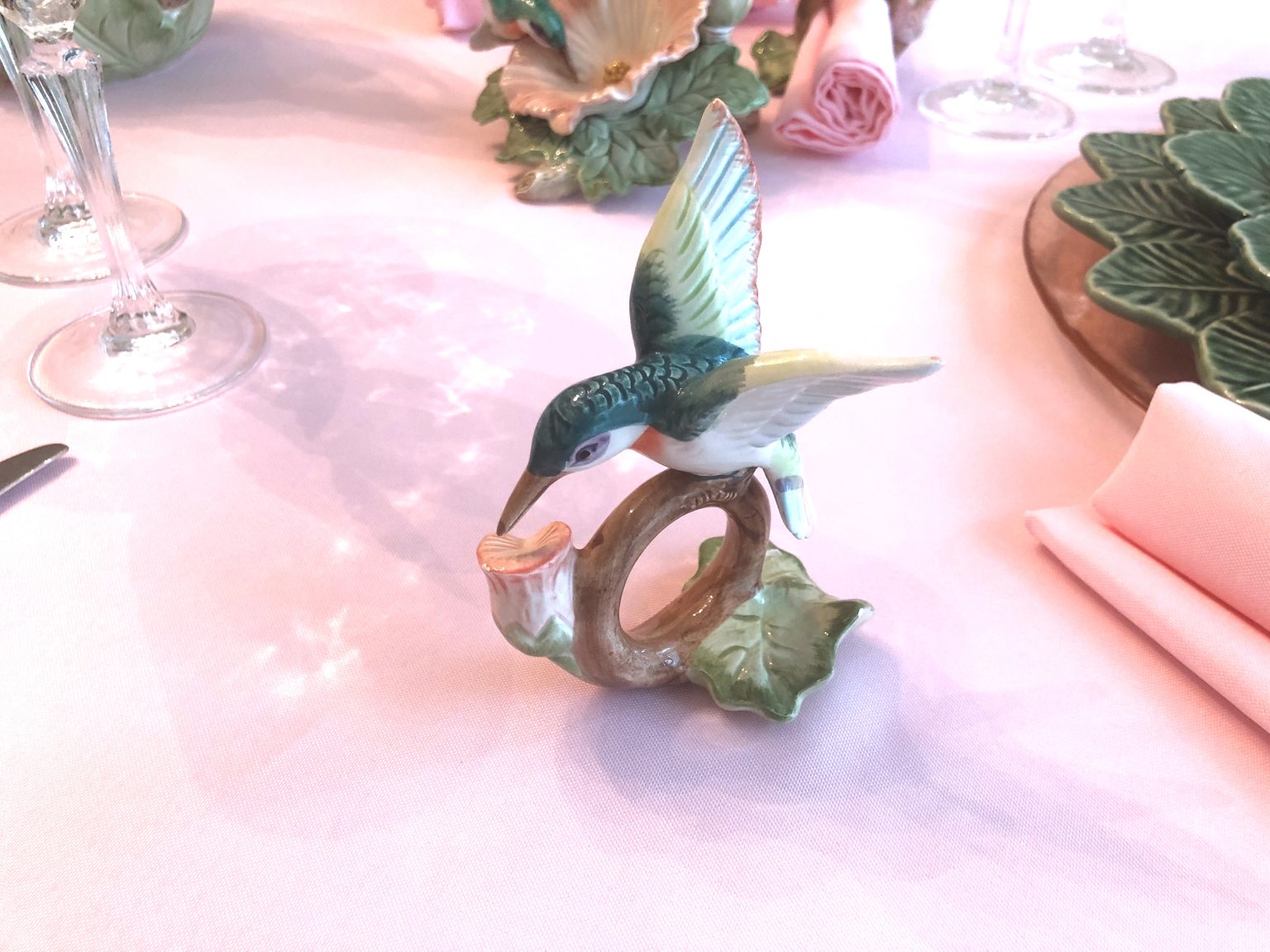 Hummingbird Tablescape for Fall and Spring - Life is Better Lakeside
