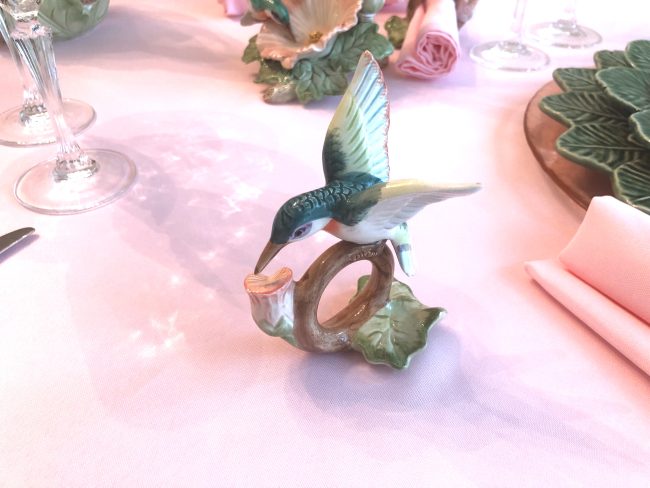 Hummingbird Tablescape for Fall and Spring - Life is Better Lakeside