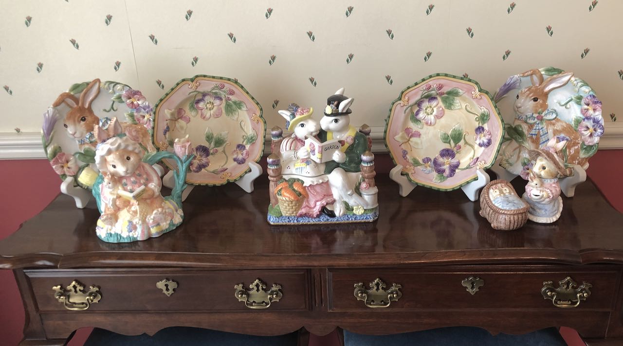 Frolicking Fitz and Floyd Bunnies Fill our Easter Tablescape with Fun ...