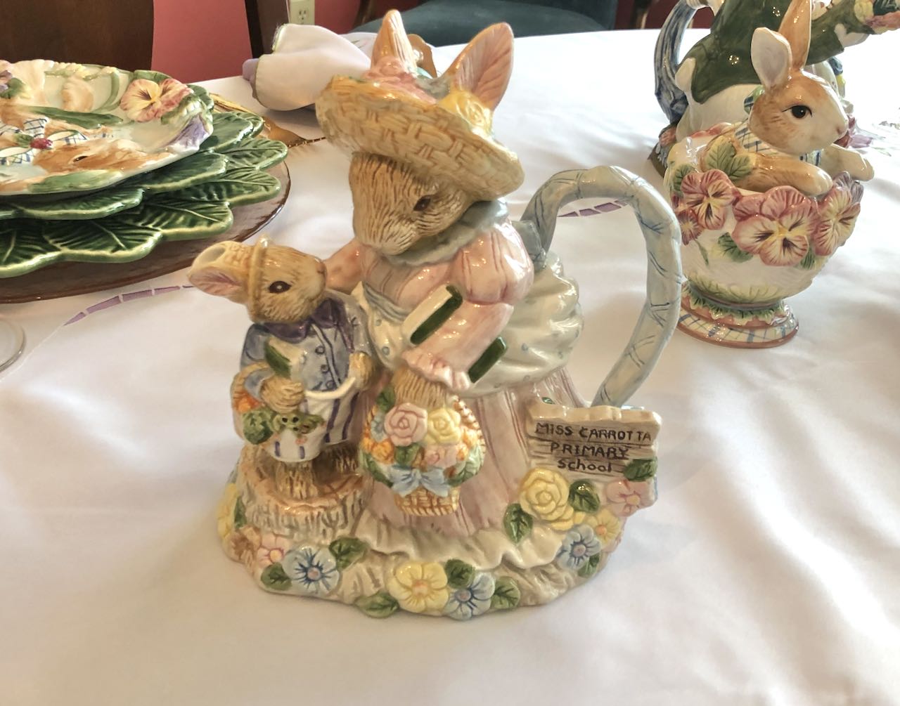 Frolicking Fitz and Floyd Bunnies Fill our Easter Tablescape with Fun ...