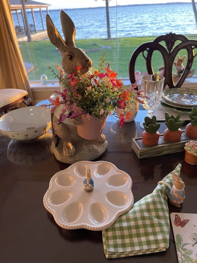 Peter Rabbit Happily Hops into our Easter Tablescape - Life is Better ...