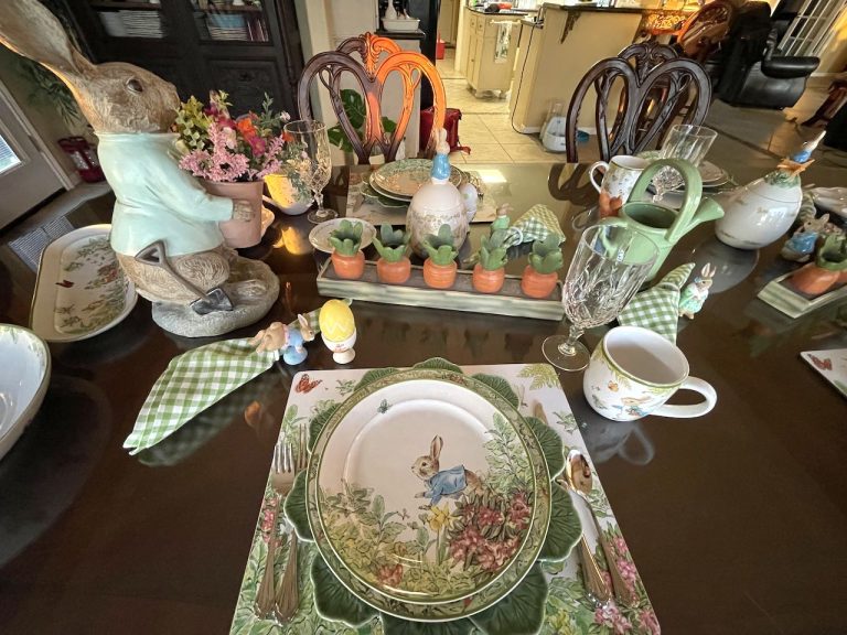 Peter Rabbit Happily Hops into our Easter Tablescape - Life is Better ...