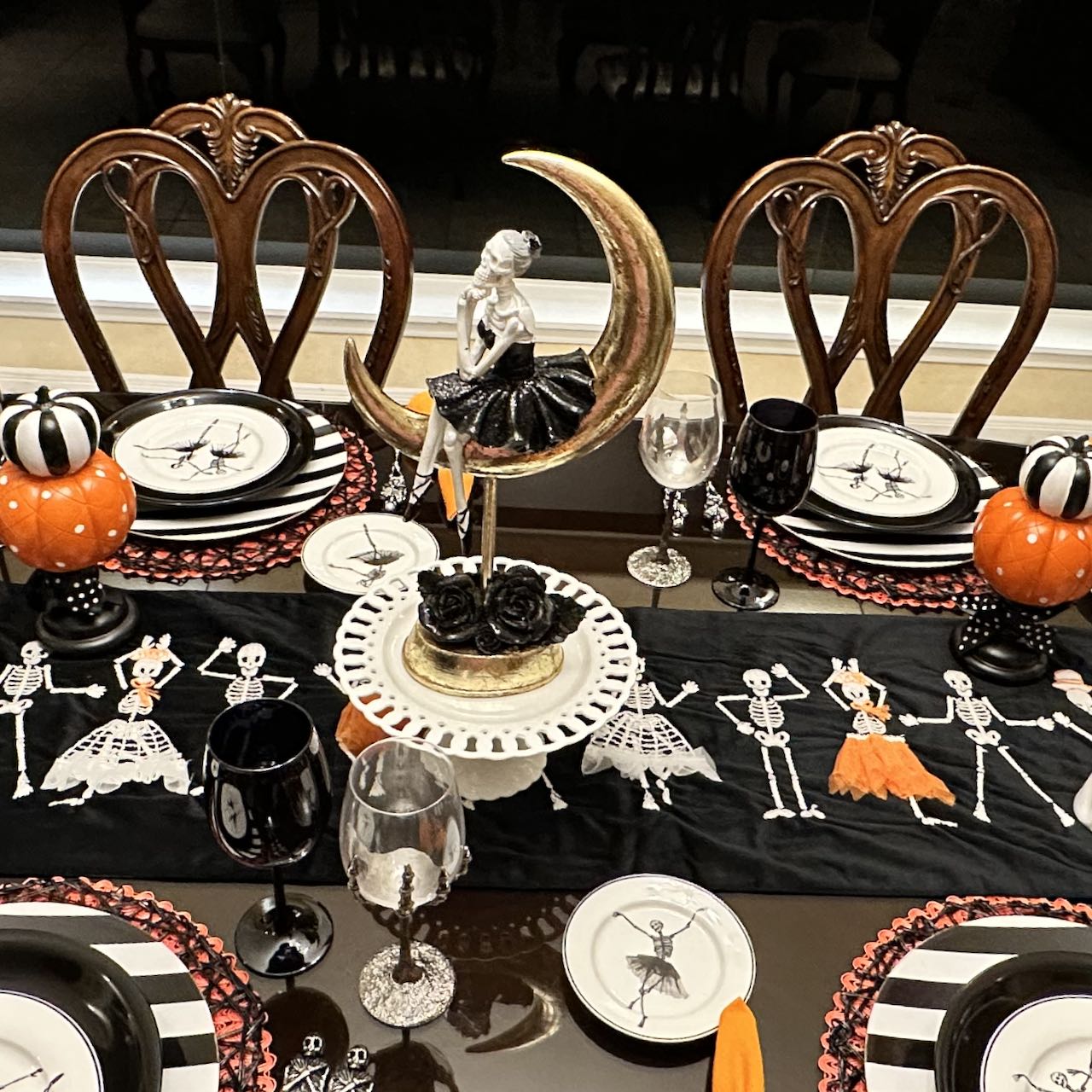 Dancing Skeleton Tablescape - Life is Better Lakeside