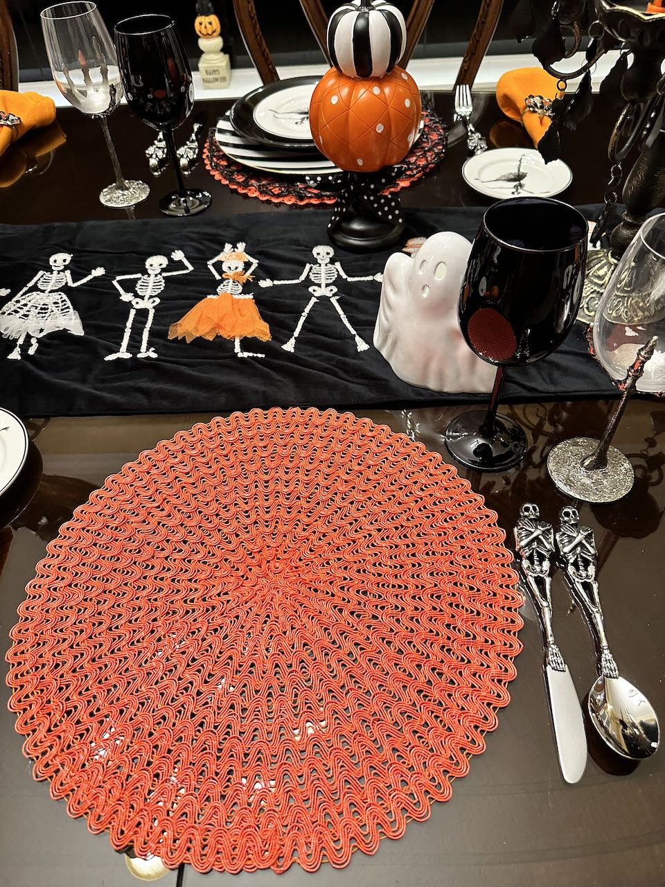 Dancing Skeleton Tablescape - Life is Better Lakeside