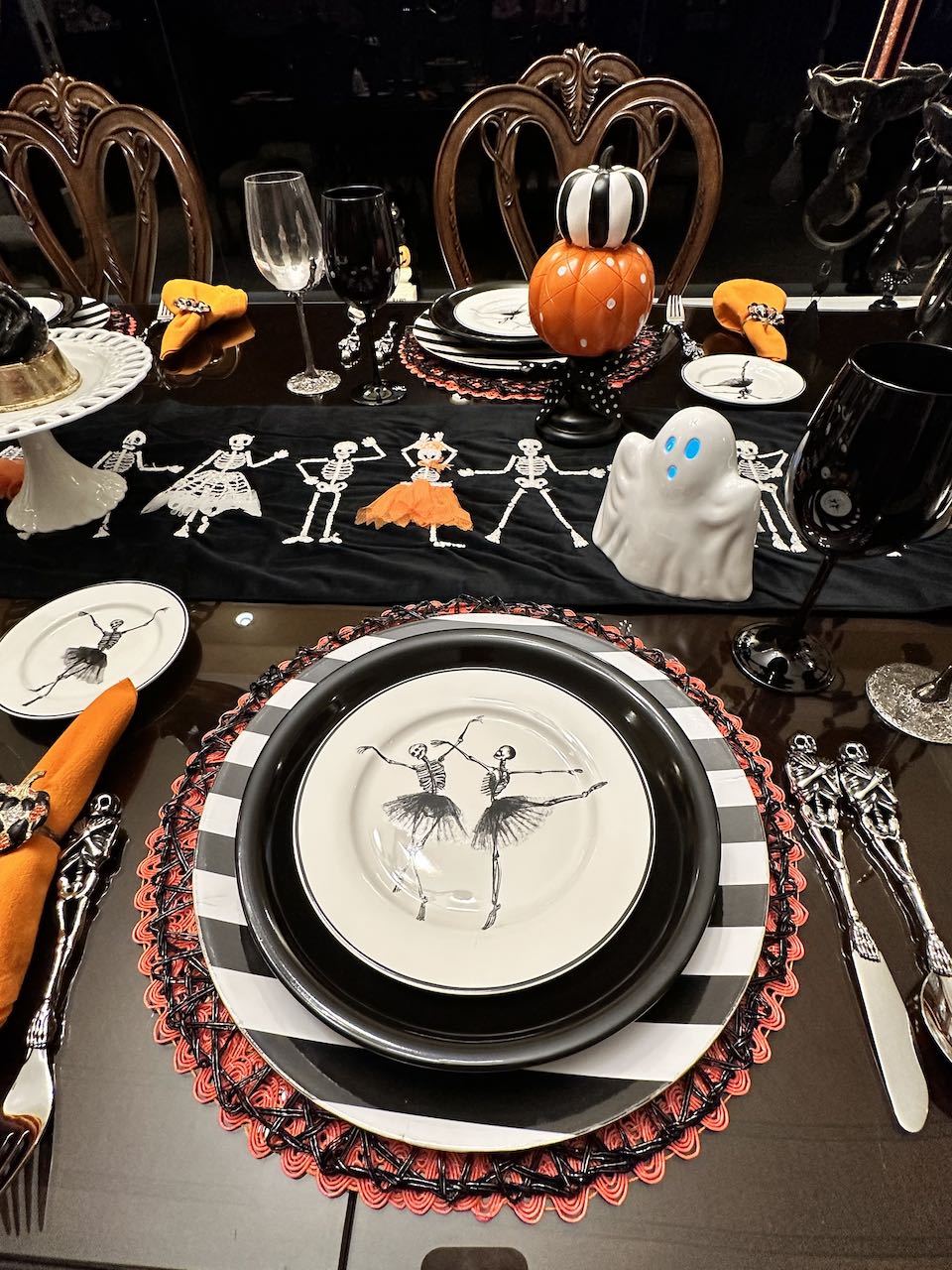 Dancing Skeleton Tablescape - Life is Better Lakeside