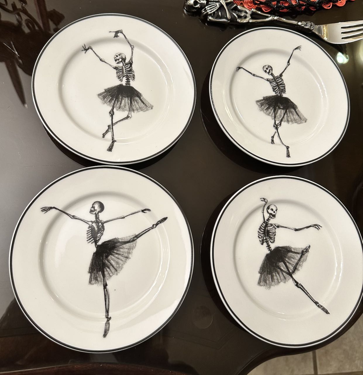 Dancing Skeleton Tablescape - Life is Better Lakeside