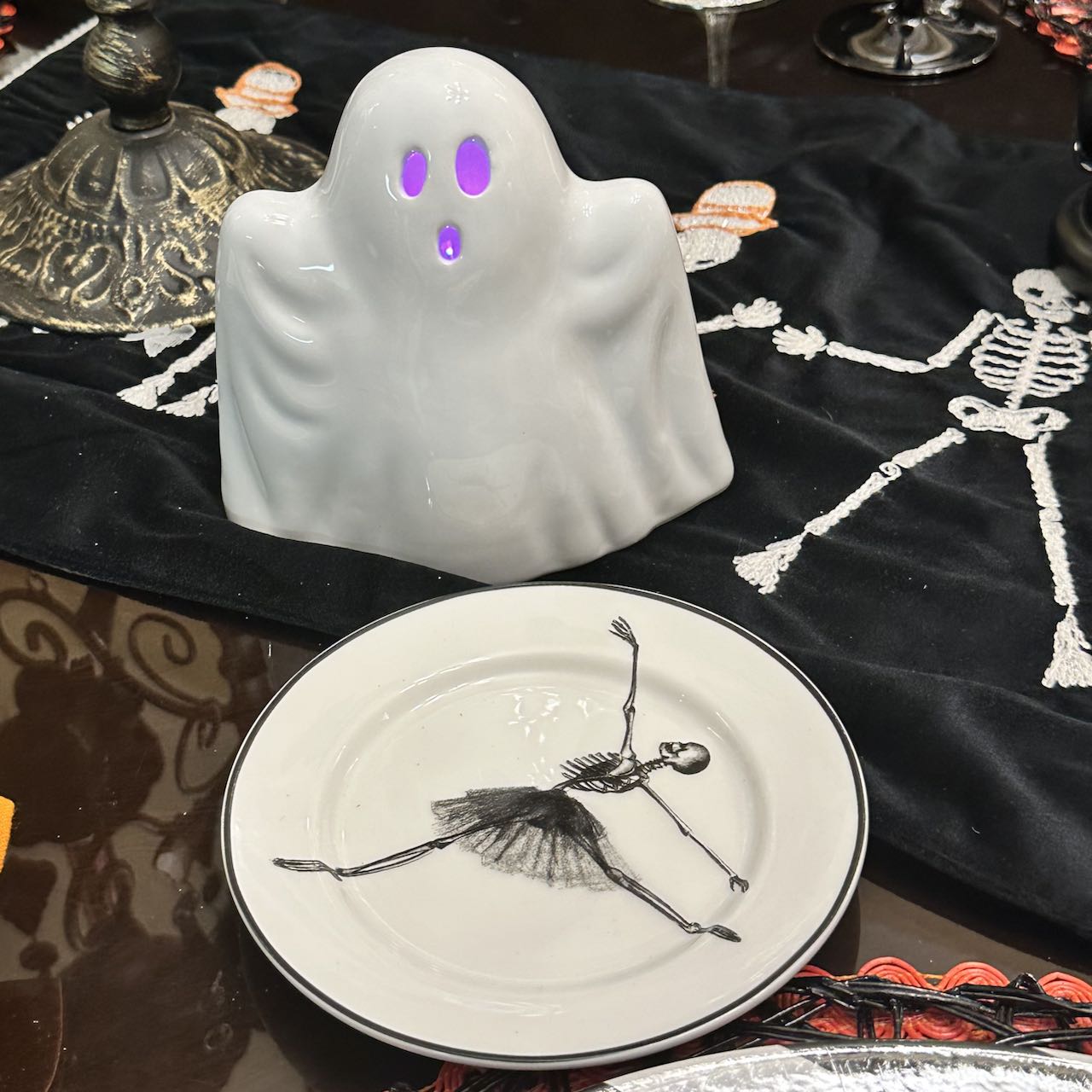 Dancing Skeleton Tablescape - Life is Better Lakeside
