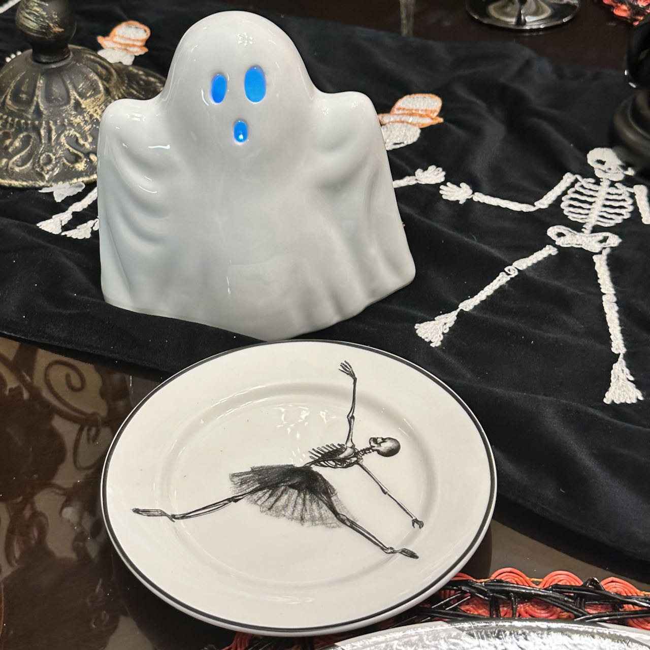 Dancing Skeleton Tablescape - Life is Better Lakeside