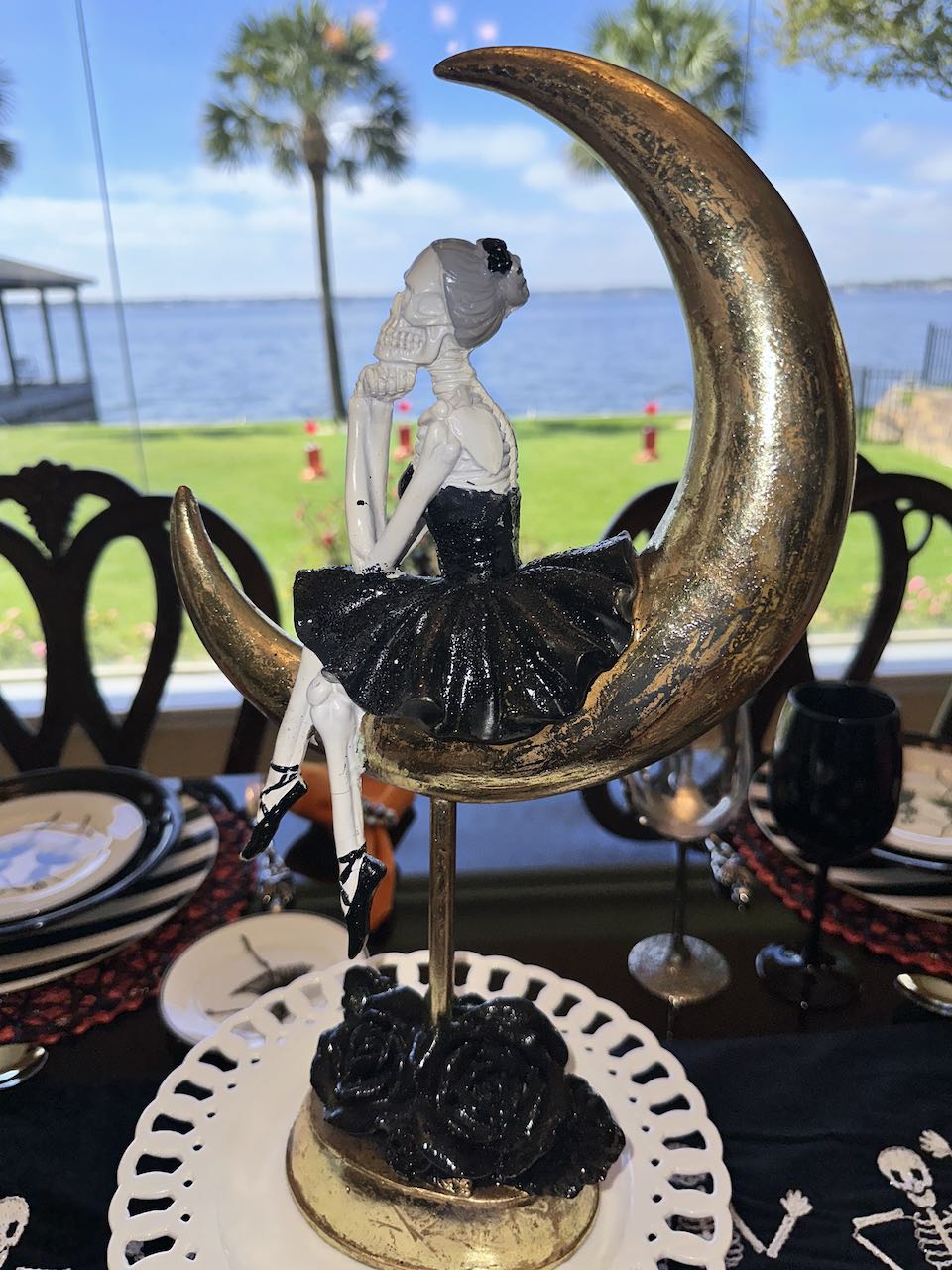 Dancing Skeleton Tablescape - Life is Better Lakeside